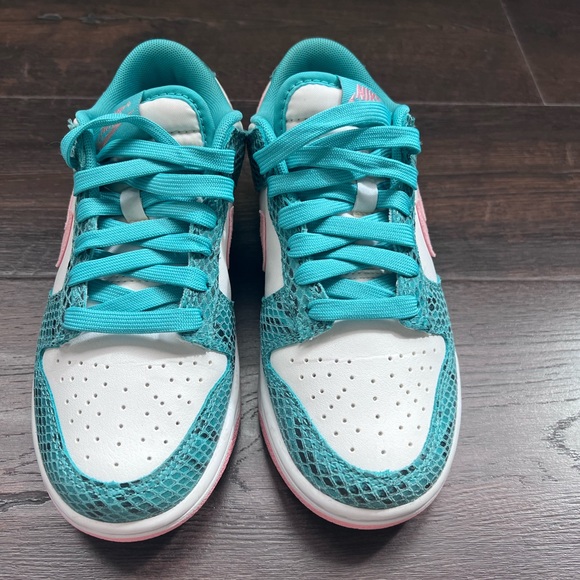 Nike | Shoes | Nike Dunk Low Washed Teal White Bleached Coral | Poshmark